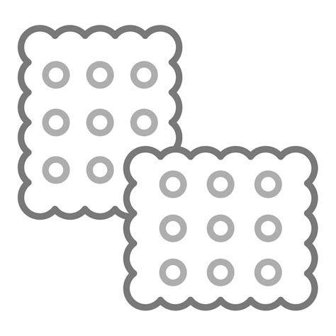 El Icono De La Galleta Vector Premium