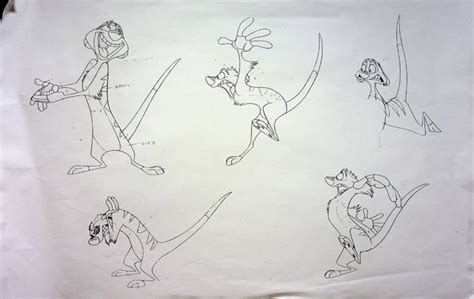 The Lion King 1994 Animation Production Timon Character Model Cel Layout Copy £406 Picclick Uk