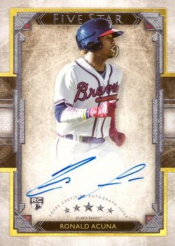 Ronald Acuna Jr Autograph Baseball Rookie Card