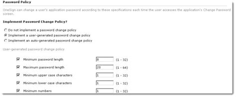 Implementing A Password Policy