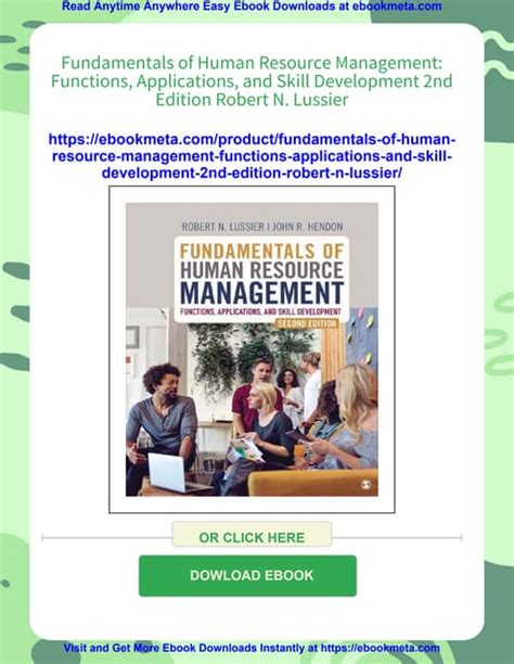 Fundamentals Of Human Resource Management Functions Applications And Skill Development 2nd