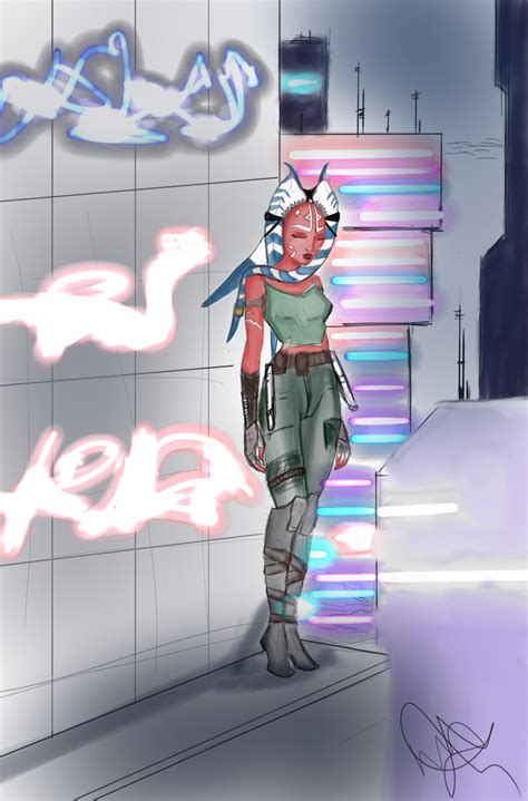 Ahsoka Tano Young Adult Dark Times In Coruscant By Littleactee On