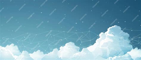 Premium Photo Minimalist Cloud Computing Network Theme