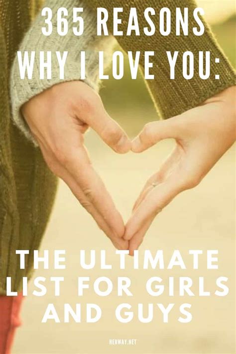 365 Razones Por Las Que Te Amo La Lista Definitiva Para Chicas Y