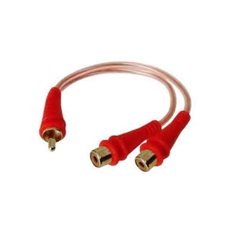 Cable Rca Bifurcador Y Audio Pipe Macho A 2 Hembra 20 Cm