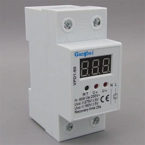 Over And Under Voltage Protection Relay Voltmeter 60a Reconnect 2p