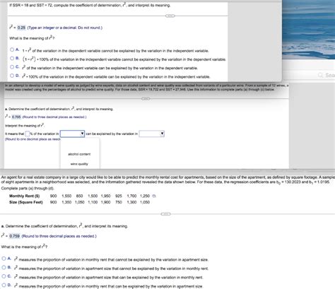 Solved If Mathrm Ssr 18 And Mathrm Sst 72