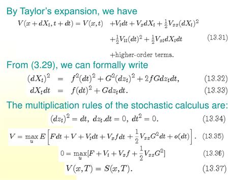 Ppt Chapter 13 Stochastic Optimal Control Powerpoint Presentation