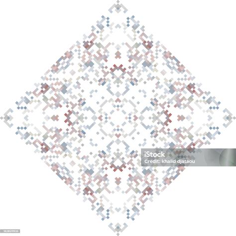 추상 픽셀 아트 타일입니다 벡터 일러스트 레이 션입니다 인사말 카드 배너 전단지 및 포스터를 위한 타일 디자인 요소입니다 0명에