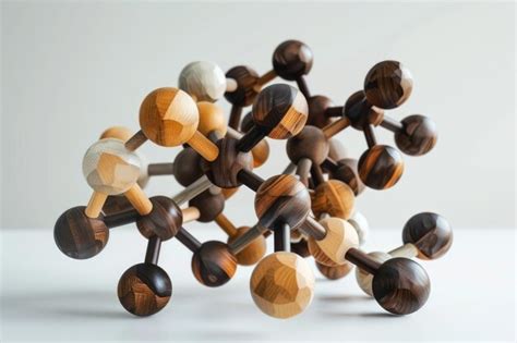 Structure Moléculaire Du Bois Et Du Métal Pour Lenseignement Des