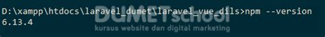 Cara Melakukan Instalasi Vuejs Pada Framework Laravel Kursus Web Programming