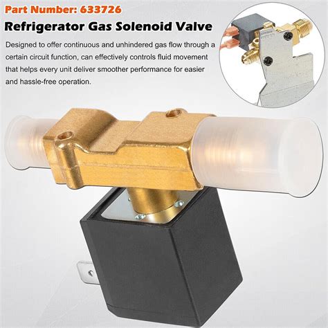 633726 Refrigerator Gas Valve Assembly Solenoid Burner Tube For Norcold