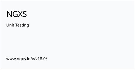 Unit Testing Ngxs