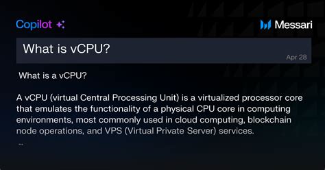 Understanding Vcpu Messari