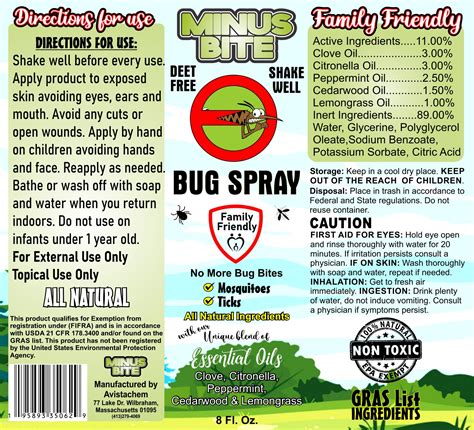 Bug Spray Minus Bite