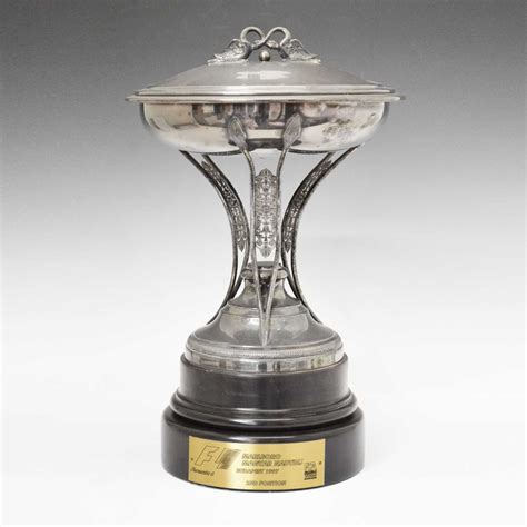 Lot 355 F1 Interest Silver Plated Trophy Awarded