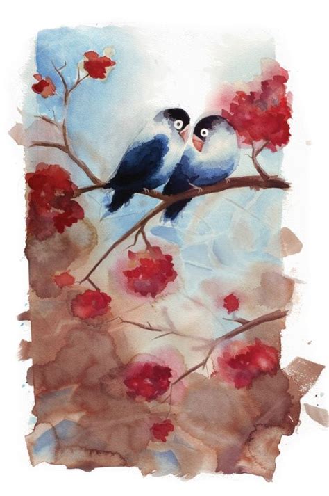 Love Birds Art Print By Tracey Cameron Society Bird Art Art