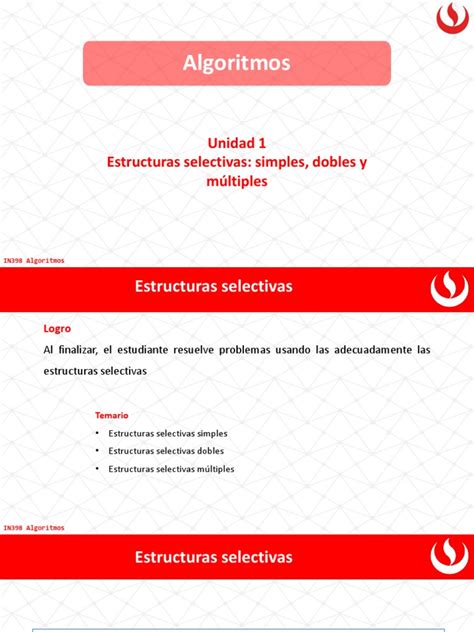 Estructuras Selectivas Est Descargar Gratis Pdf Algoritmos