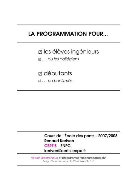 programmation