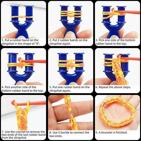 10000x Loom Bands Webrahmen Bänder Starter Grelly Deutschland