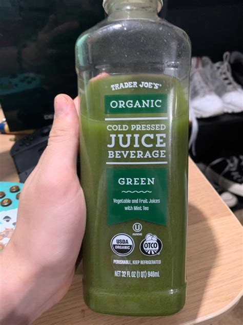 Trader Joe S Juice Beverage Cold Pressed Calories Nutrition Analysis More Fooducate