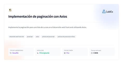 implementación de paginación con axios labex