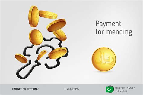 이슬람 리얄 동전 금융 개념 비행 아이콘을 복구 합니다 인쇄 웹 사이트 웹 디자인 모바일 애플 리 케이 션 인포 그래픽에 대 한 벡터 일러스트 0명에 대한 스톡 벡터 아트