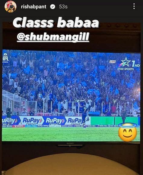 Classs Babaa Rishabh Pant Sends A Message To Shubman Gill After His