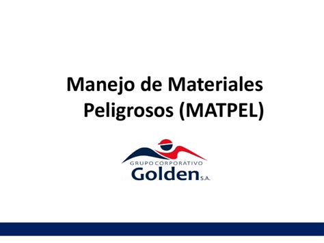 Capacitación Manejo de Materiales Peligrosos