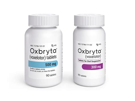 Oxbryta中文说明书 用于成人和12岁及以上的儿童镰状细胞病治疗 香港致泰
