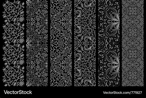 Ornate Floral Scroll Pattern Royalty Free Vector Image