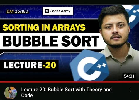 learn about bubble sort on 180daysofcode dheeraj patil posted on the