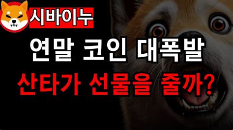 연말 코인 대폭발 산타가 코인 투자자들에게 선물을 줄까 Youtube