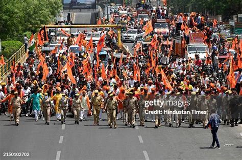Vishwa Hindu Parishad And Bajrang Dal Workers Took Out A Procession