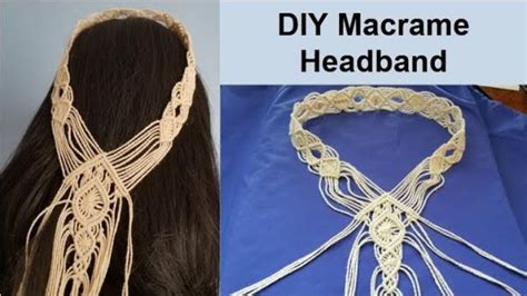 Macrame Headband Diy Macrame Bohemian Fringe Decor Handmade T