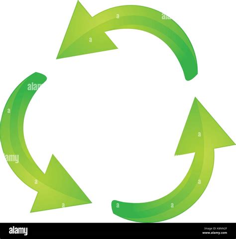 Recycle Green Arrow Symbol Icon Business Ecology Concept Vector
