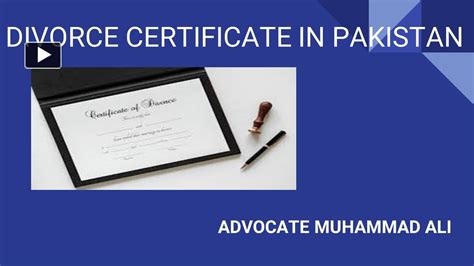 Ppt Divorce Certificate In Pakistan Step By Step Procedure