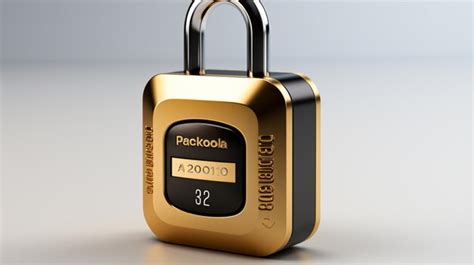 Premium Ai Image Padlock With Passcode On The Padlock Isolated On The
