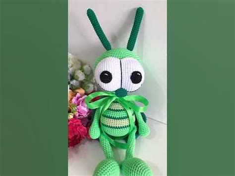 Вязаный кузнечик, игрушка для ребенка в подарок - YouTube