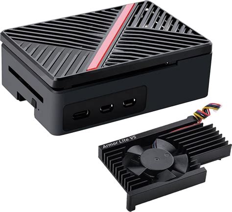 Geeekpi Case For Raspberry Pi 5 Pi 5 Abs Case With Armor