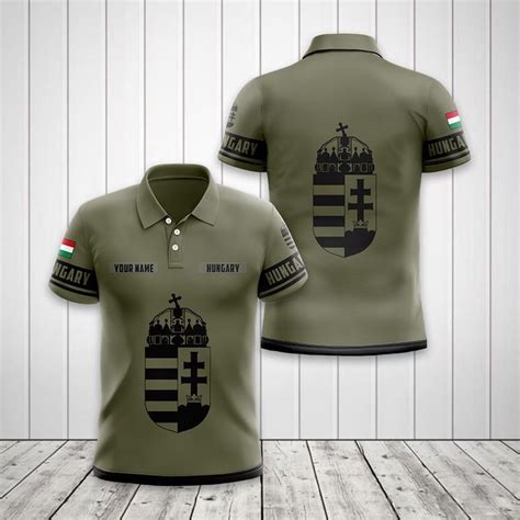 AIO Pride Custom Name Coat Of Arms Hungary Shirts AIO Pride