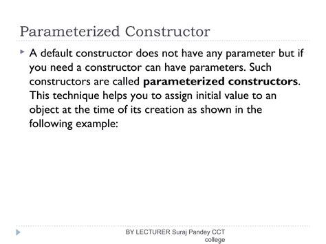 Constructor And Destructor Ppt