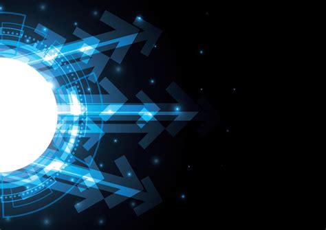 Premium Vector Technology Circle Arrow Abstract Background