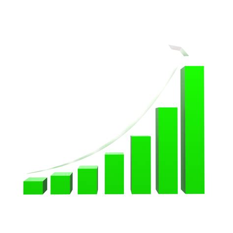 Business Chart With Arrow 20954616 Png