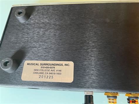 Musical Surroundings Phonomena Hi End Phono Preamplifier Mmmc Box And