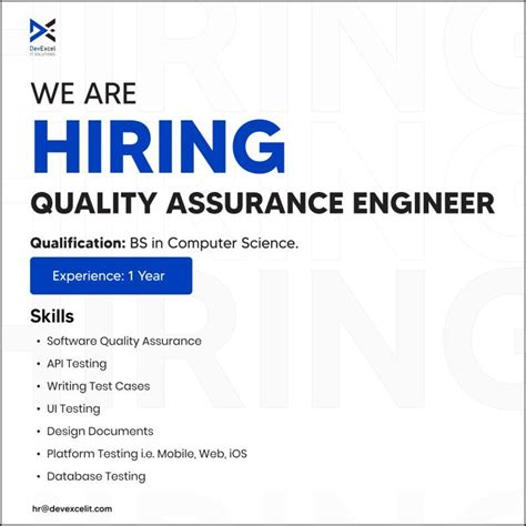 Hira Aslam Chrmp® On Linkedin Urgent Hiring Were Hiring Sqa Engineer If Youre