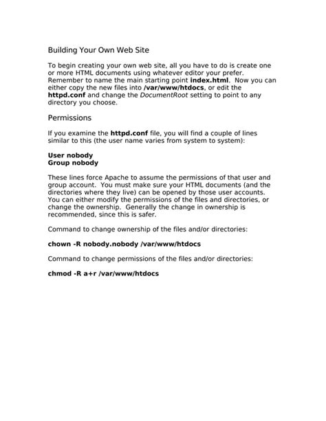 running the apache web server pdf