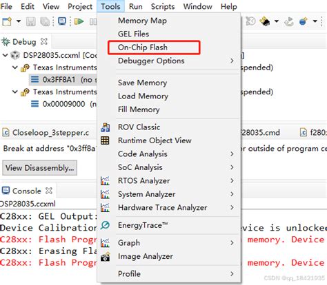 使用ccs只擦除flash不下载程序ccs擦除flash方法 Csdn博客