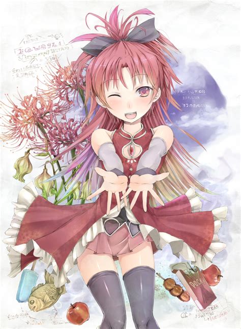 Safebooru D Flower Hair Ribbon Highres Long Hair Madoka Runes