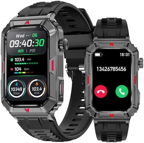 Hrich Masculino Smartwatch Relógio Inteligente HD 1 57 Suporte A